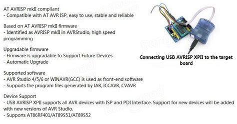 At Avrisp Avr Isp Mkii In System Programmer Atavrisp2 Avrispmkii