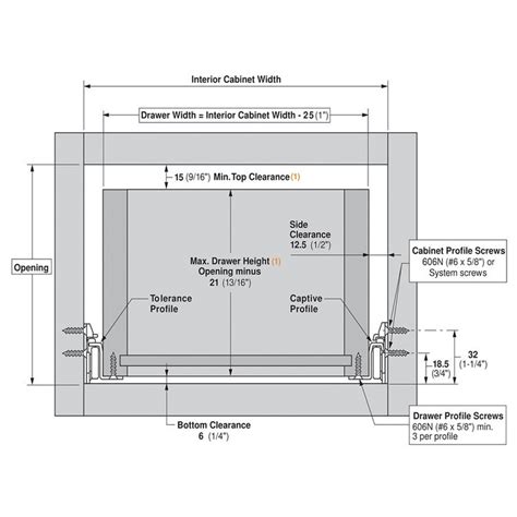 Blum E In Standard E Epoxy Drawer Slide Cream Polybag