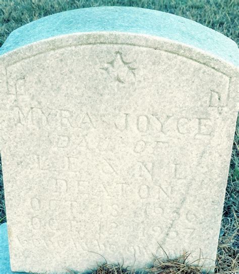 Myra Joyce Deaton 1936 1937 Homenaje De Find A Grave