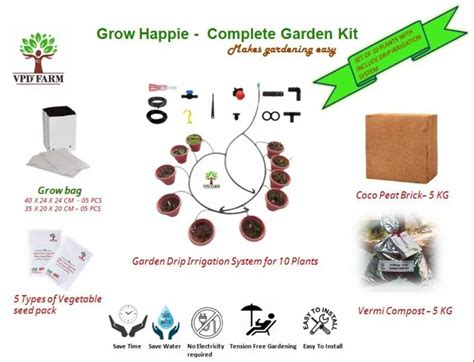 Vpd Farm Complete Garden Kit For 10 Plants Includes Drip Irrigation