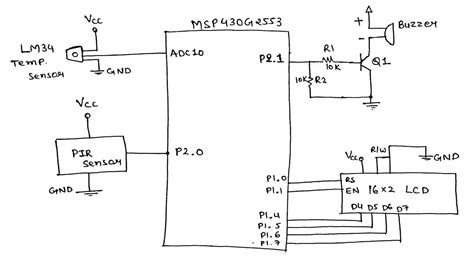 Solved I Need Help Coming Up With A Diagram For An Msp430g2553 So That A Course Hero