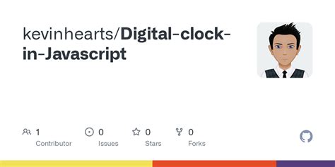 Github Kevinhearts Digital Clock In Javascript