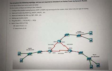 Solved You Are Given The Following Topology And You Are Chegg
