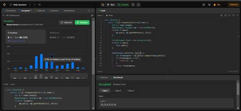 Naveen Kumar On Linkedin Leetcode Problem Of The Day Sort Array By