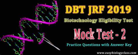 DBT BET JRF Mock Test EasyBiologyClass