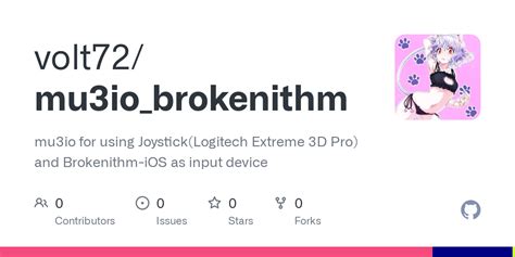 github volt72 mu3io brokenithm mu3io for using joystick logitech extreme 3d pro and