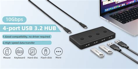 Port Gbps Rate Data Usb Hub Usb Hub