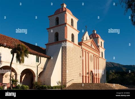 Old Mission Santa Barbara Located In Santa Barbara California Stock