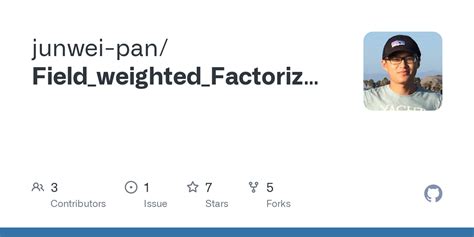 Fieldweightedfactorizationmachinespythonstatispy At Master · Junwei Panfieldweighted