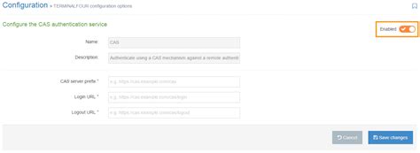 Authentication Services Terminalfour Knowledge Base