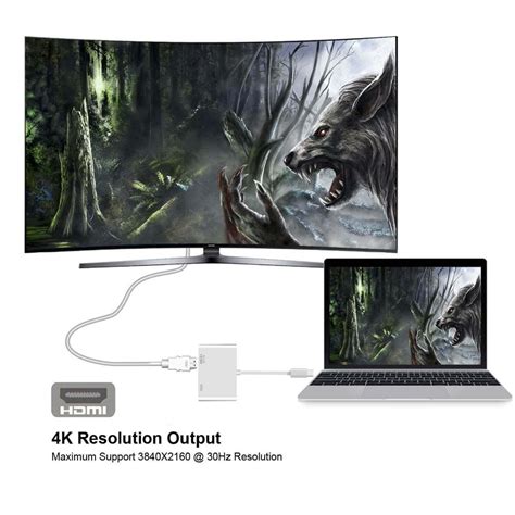 Shopee Choice In Hub K Type C To Hdmi Vga Usb C Adapter P Video Converter For Pc