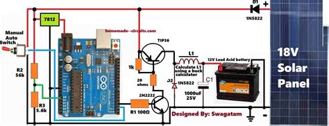 Real Mppt Solar Charger Circuit Using Arduino Lcd And Manualauto