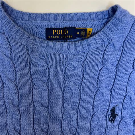 폴로 스카이블루 꽈배기 니트 후루츠패밀리