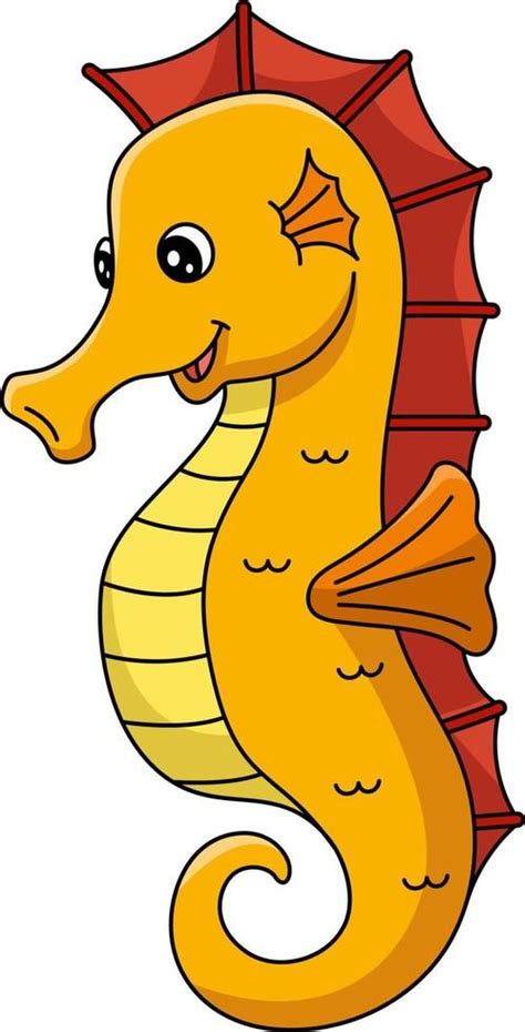 Seahorse Cartoon Clipart Animal Illustration Seahorse Cartoon Horse