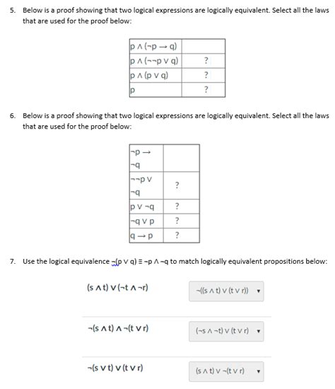 solved below is a proof showing that two logical expressions