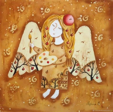 Картины Картина на шёлке Палитра души в раме в интернет магазине на Ярмарке Мастеров