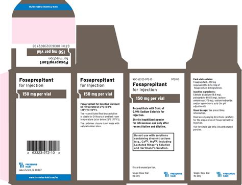 Fosaprepitant Injection Package Insert