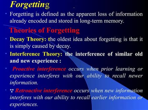 Chapter 5 Memory And Forgetting Powerpointpptx