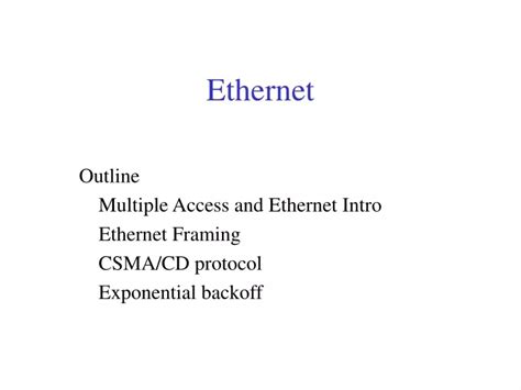 PPT Ethernet PowerPoint Presentation Free Download ID