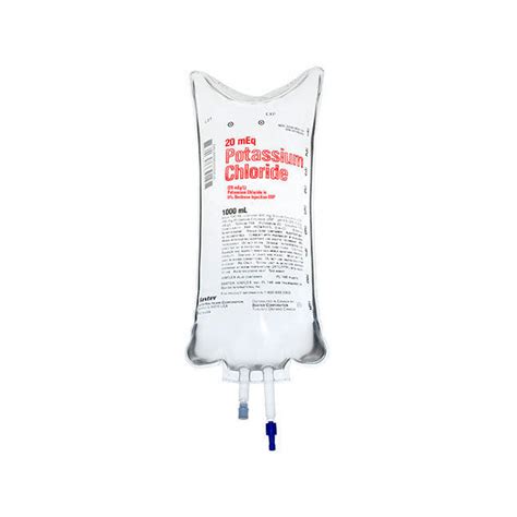 Intravenous Solution 20mmol Potassium Chloride In 5 Dextrose