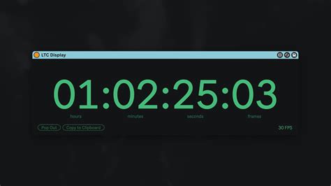Ltc Display Timecode Reader For Ableton Live Version 1 9 By Leolabs