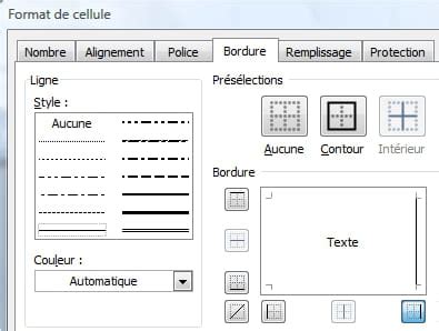 Bordures sur excel mac Résolu