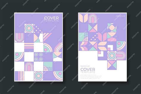 추상적 인 기하학적 모양 패턴 Bauhaus 최소한의 예술 디자인 배경 현대 원형 삼각형 및 사각형 Bauhaus 패턴 배경 포스터 및 유행을 커버 무료 벡터