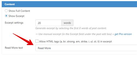 Content Views Change Read More Text In Free Version Content Views Pro