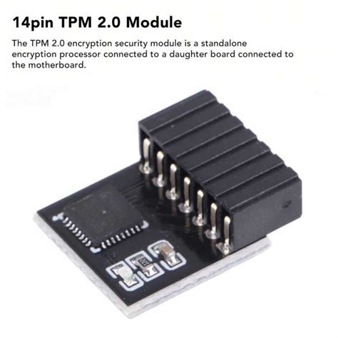 Spi Tpm 14pin 2 0 Encryption Security Module Remote Card Para Sa Motherboard Shopee Philippines