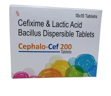 Cephalo Cef Tab Cefixime And Lactic Acid 200 Mg At Best Price In