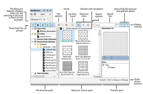 resource selector