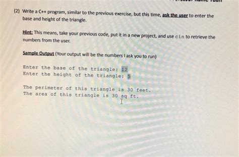 Solved The Focus Of This Lab Is To Practice Declaring And