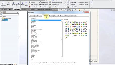 Solidworks How To Customize The Command Manager Youtube