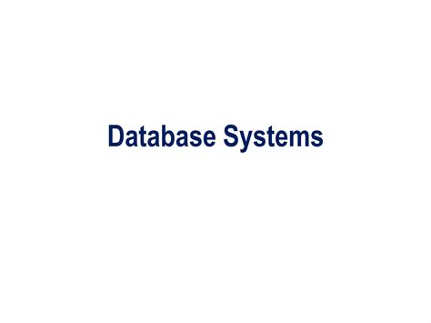 Database Systems Chapter 2 Pptx
