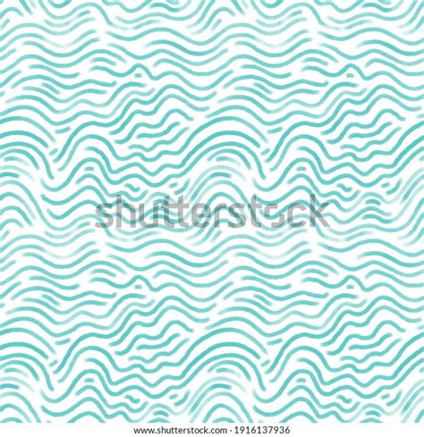 An Abstract Blue And White Background With Wavy Lines In The Shape Of