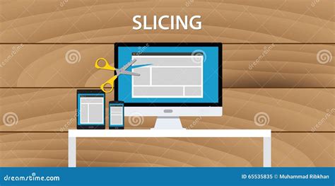 Web Website Slicing Process Development Application Html Design Cartoon