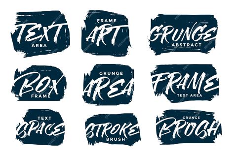 추상 손으로 그린 그런 지 텍스처 세트 무료 벡터