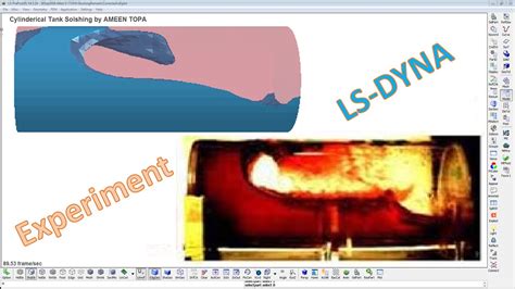 Ls Dyna Tutorial 19 Sloshing Inside A Tank With Ale Method Youtube