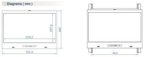 9U Rackmount 23 4K LCD Panel SDI Multi Display Control DC Power And Touch Screen Optional