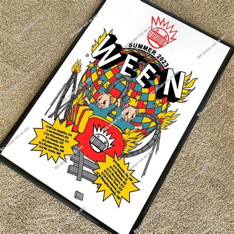 Ween 2023 Tour Poser 2023 Tour Poster