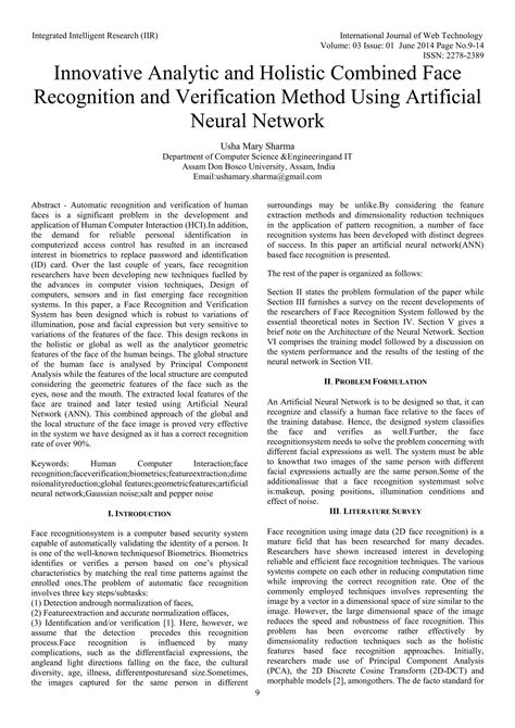 Innovative Analytic And Holistic Combined Face Recognition And Verification Method Using