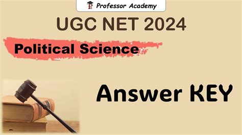 UGC NET 2024 Political Science Entire Answer Key Released By Professor Academy YouTube
