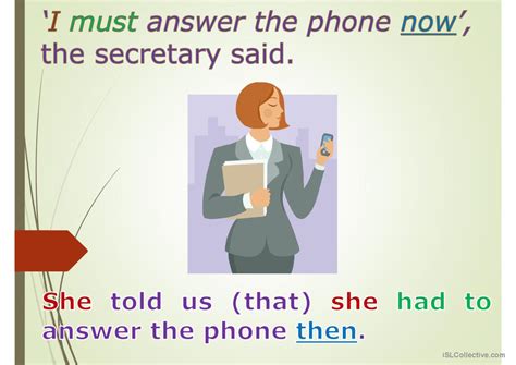 Reported Speech Statements English ESL Powerpoints