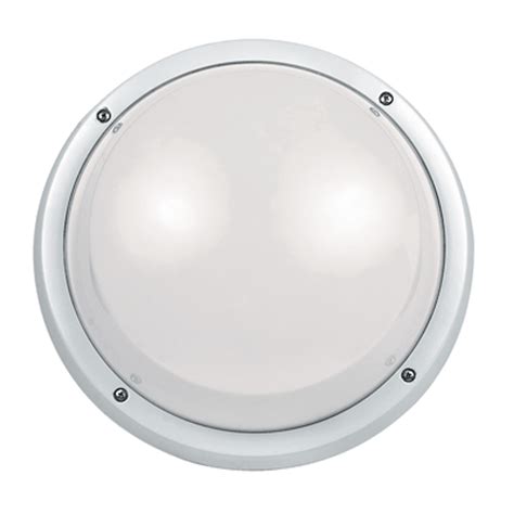 Circular Plain White Bulkhead Light E27 Lighting Style