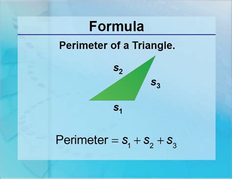 Formulas Perimeter Of A Triangle Media4math