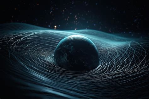 Premium Photo Gravity Planet Earth Gravitational Waves Concept Physical And Technology