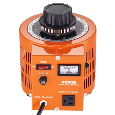 Vevor 1000va Auto Variable Voltage Transformer 7 69 Amp 110v Input 0 130v Output Ac Voltage