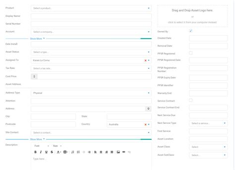 Creating Assets General Help Tall Emu Crm Myob Crm Australia