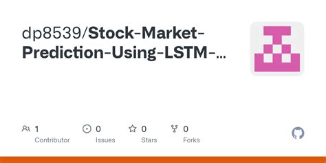 GitHub Dp Stock Market Prediction Using LSTM First