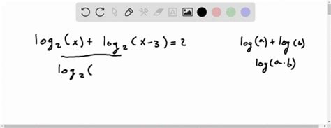 SOLVED Logarithmic Equations Solve The Logarithmic Equation For X Log X Log X